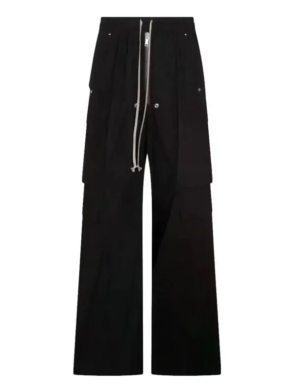 Rick Owens Cargobelas Drawstring-fastening Cargo Pants - Black
