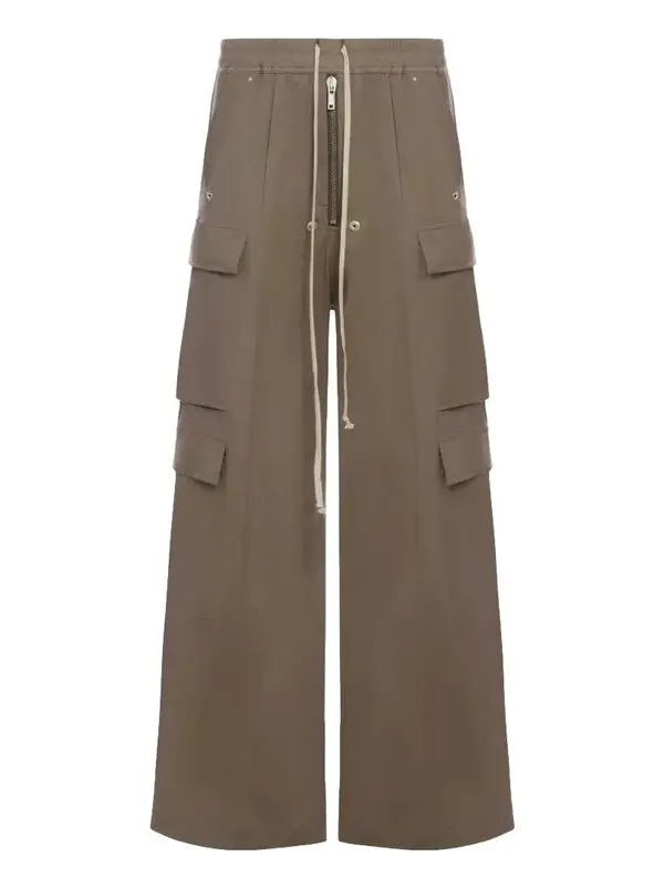 Rick Owens Zipped Cargo-pocket Trousers - Green