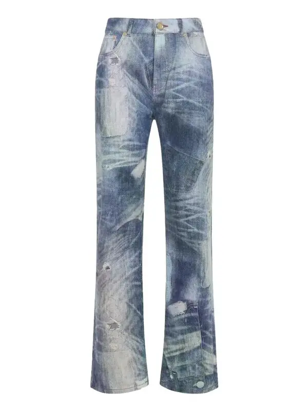 Roberto Cavalli Button-fastening Straight Leg Jeans - Blue