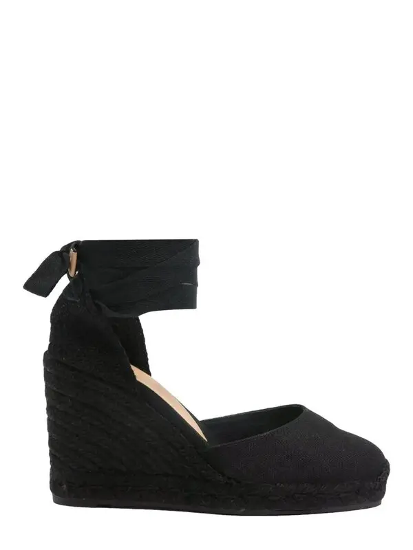 CastaÑer Carina Heeled Espadrilles - Black