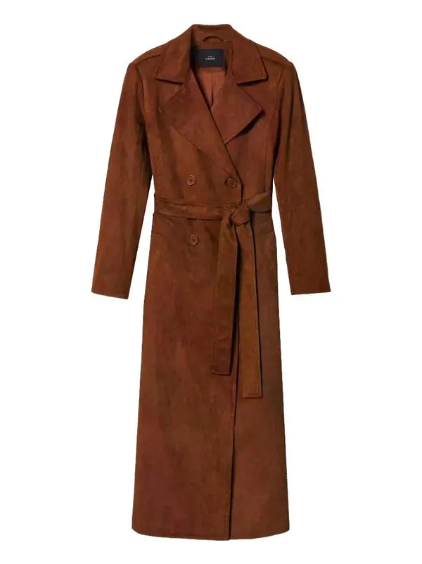 TWINSET Belted Trench Coat - Brown
