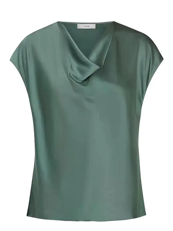 Vince Cowl-neck Blouse - Green