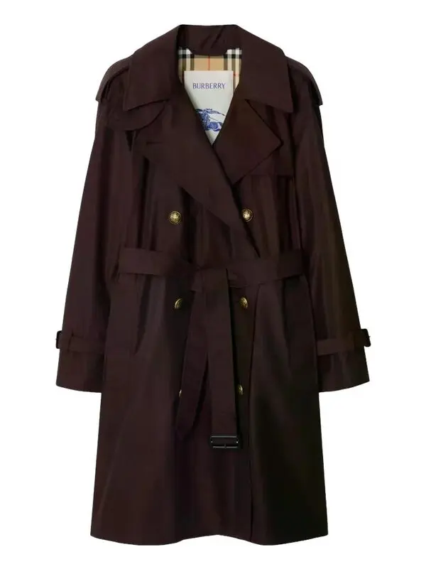 Burberry Double-breasted Trench Coat - Brown