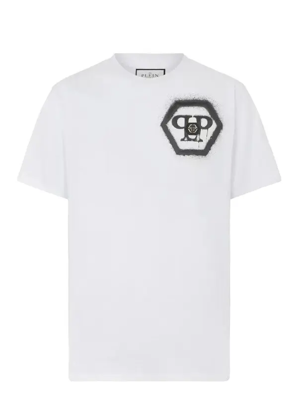 Philipp Plein Printed Round-neck T-shirt - White