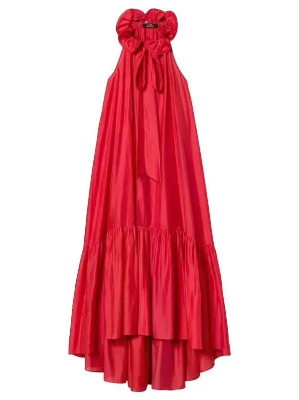 TWINSET Ruffled Midi Dress - Red