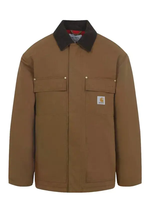 Carhartt Work In Progress Clapton Corduroy-collar Jacket - Brown