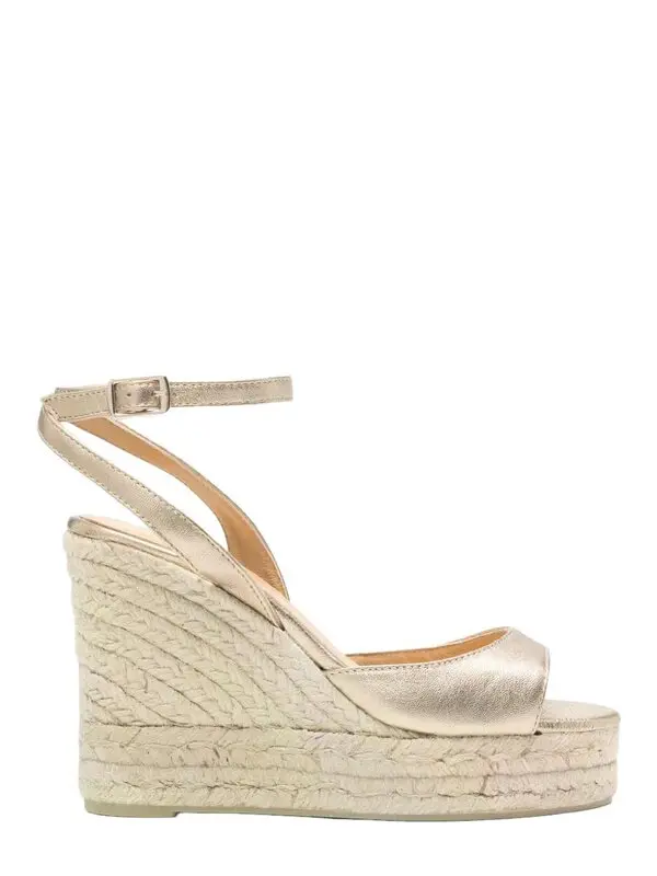 CastaÑer Blair Heeled Espadrilles - Gold