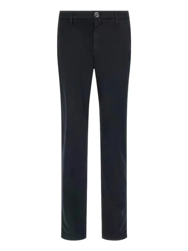 Jacob Cohen Bobby Trousers With Logo Patch - Blue