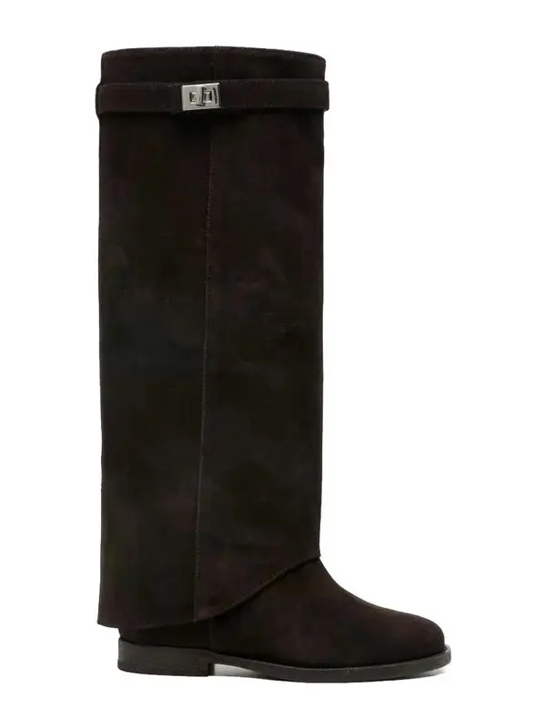 VIA ROMA 15 Buckled Boots - Brown