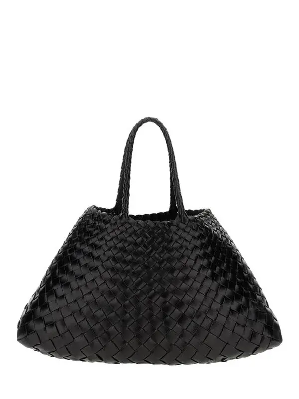 Dragon Diffusion Small Santa Croce Handwoven Basket - Black
