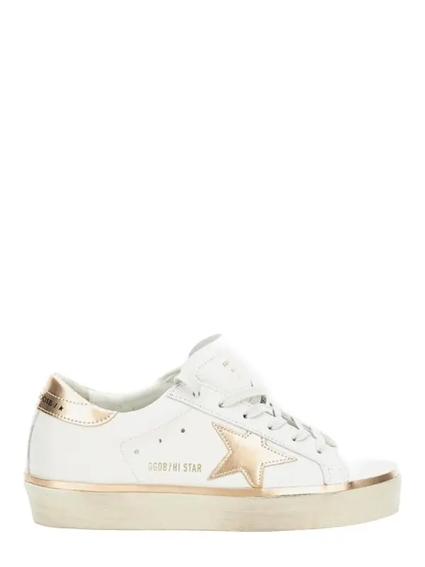 GOLDEN GOOSE Hi Star Sneakers - White