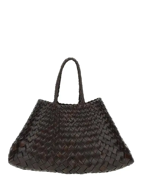 Dragon Diffusion Small Santa Croce Handwoven Tote - Brown