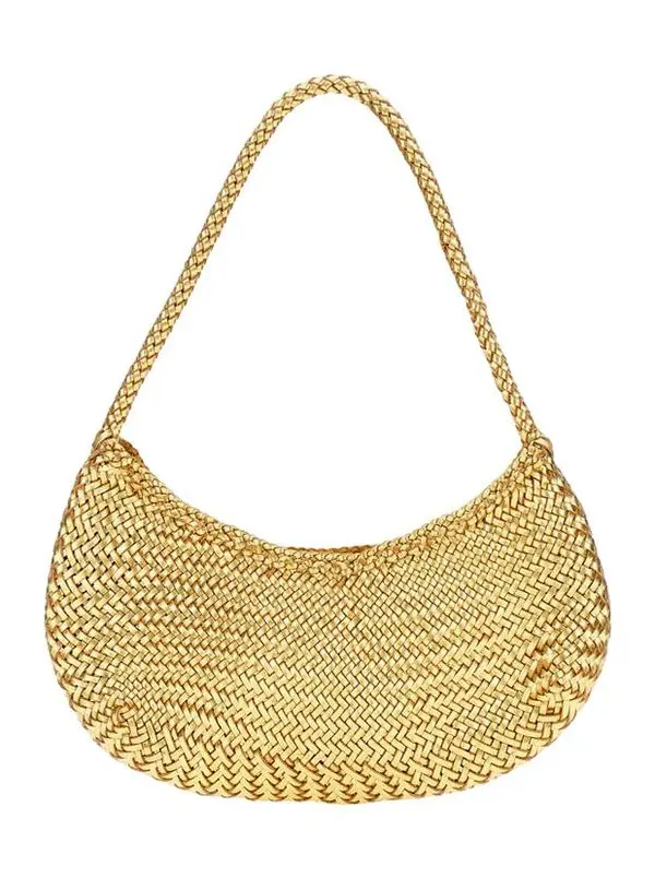 Dragon Diffusion Nova Luna Woven Shoulder Bag - Gold