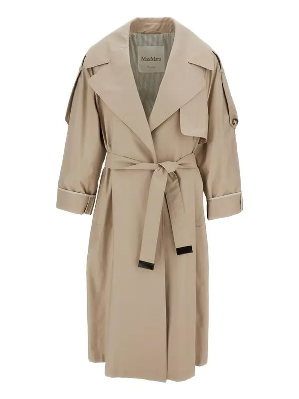 Max Mara Belted Trench Coat - Beige