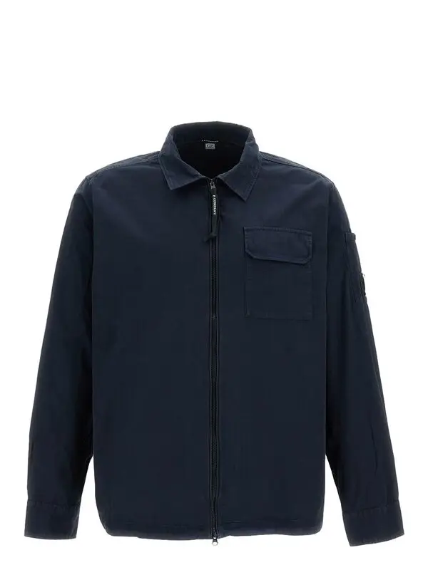 C.P. COMPANY Gabardine Overshirt - Blue