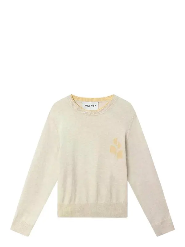 MARANT ETOILE Lanta Logo-detail Pullover - Neutrals