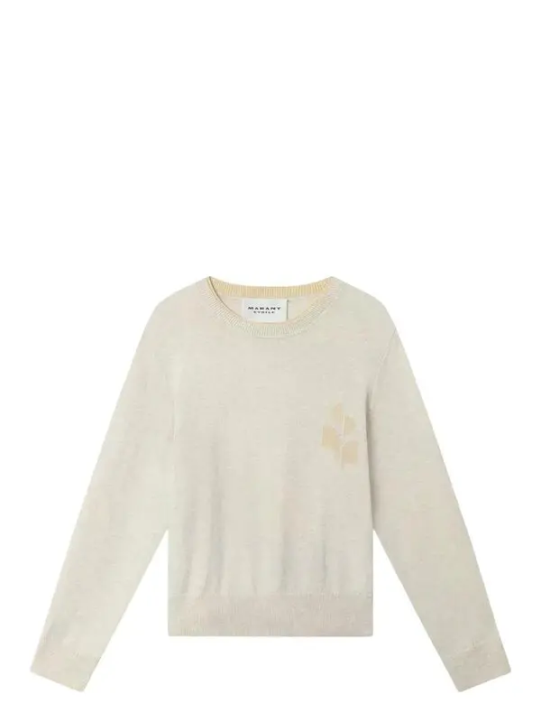 MARANT ETOILE Lanta Logo-detail Pullover - Neutrals