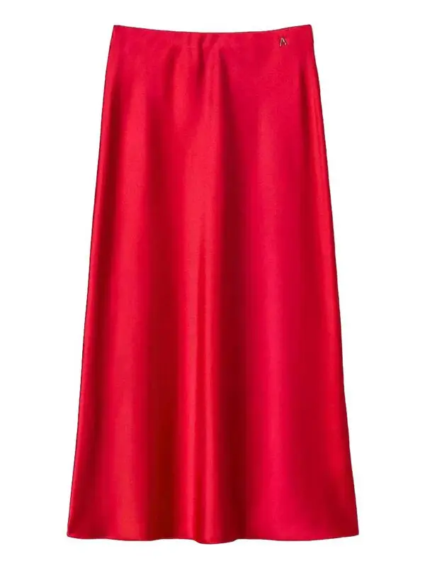 TWINSET A-line Satin Skirt - Red