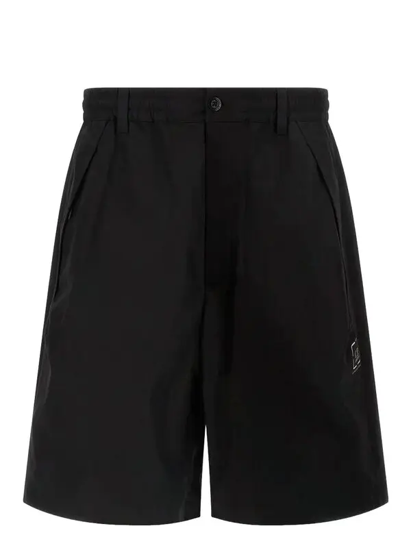 C.P. COMPANY Logo Elasticated Bermuda Shorts - Black