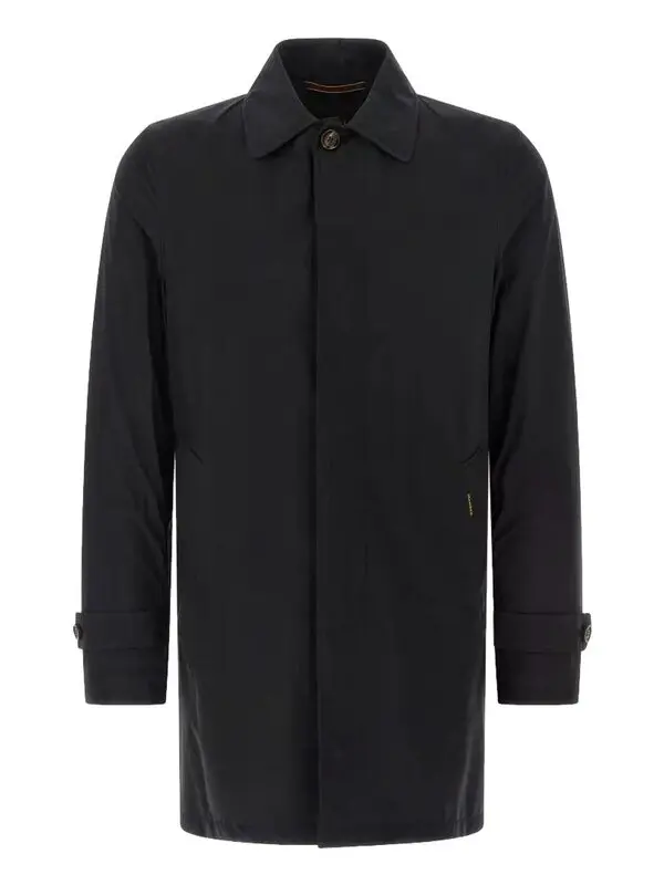 MOORER Vittor-ac Long-sleeve Coat - Black