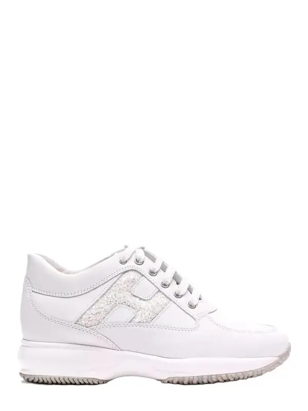 Hogan Logo Round-toe Sneakers - White