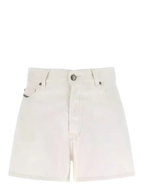 DIESEL De-helios Denim Shorts - White