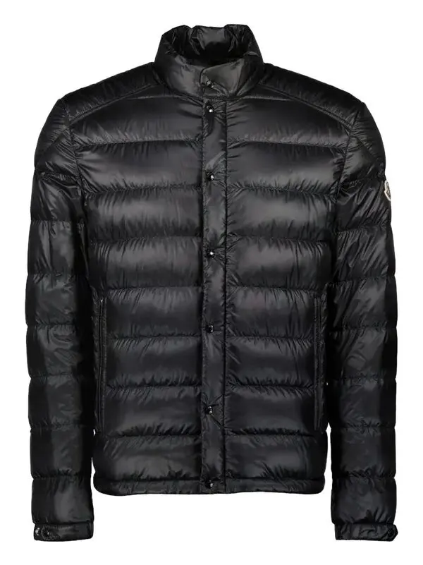 Moncler Long-sleeved Zip-up Padded Jacket - Black