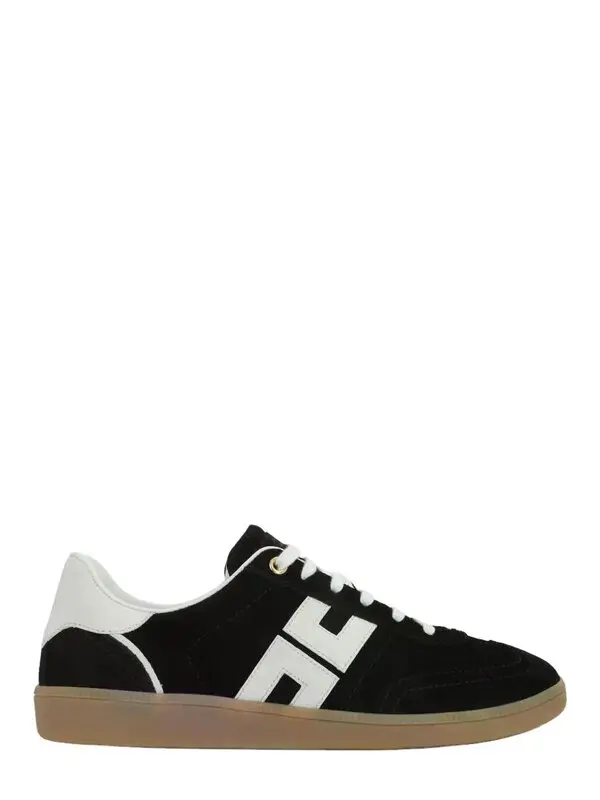 Elisabetta Franchi Suede Logo Sneakers - Black