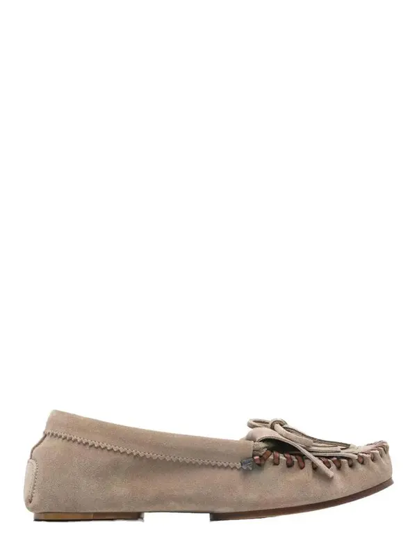Paris Texas Indiana Round-toe Loafers - Neutrals