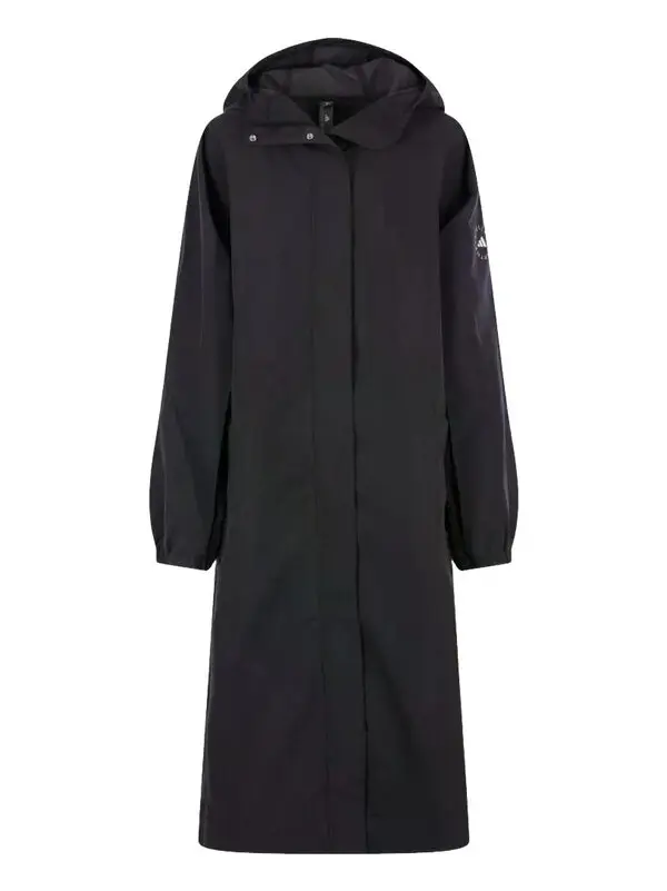 Adidas By Stella McCartney Hooded Parka Coat - Black