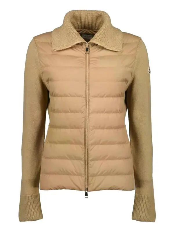 Moncler Zip-up Cardigan - Neutrals