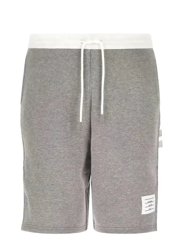 Thom Browne Side-inserts Track Shorts - Grey