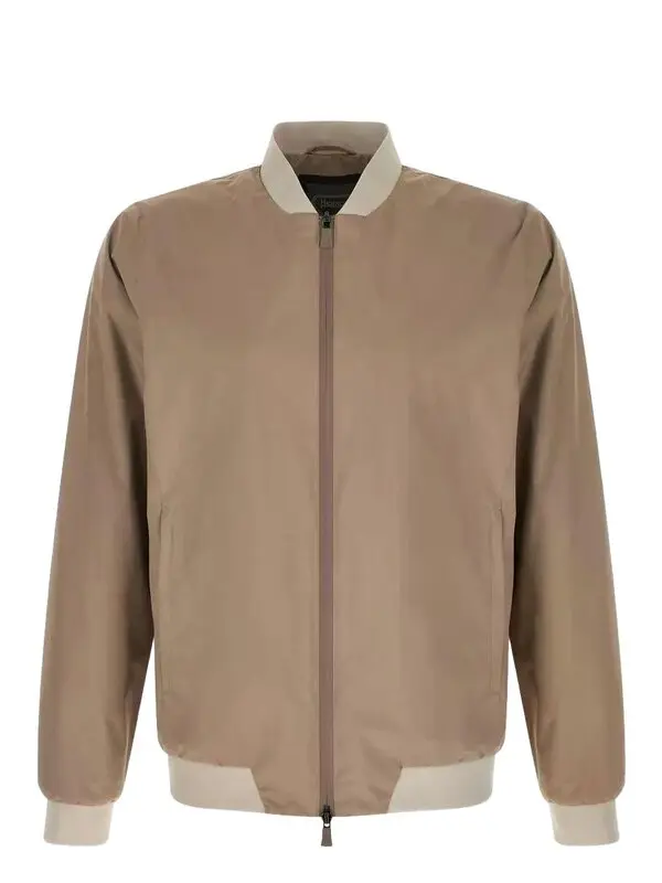Herno Zip-up Bomber Jacket - Brown