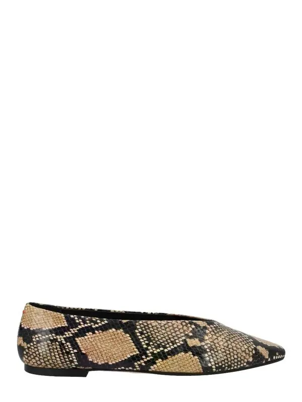 AeydĒ Animal-print Ballet Flats - Brown