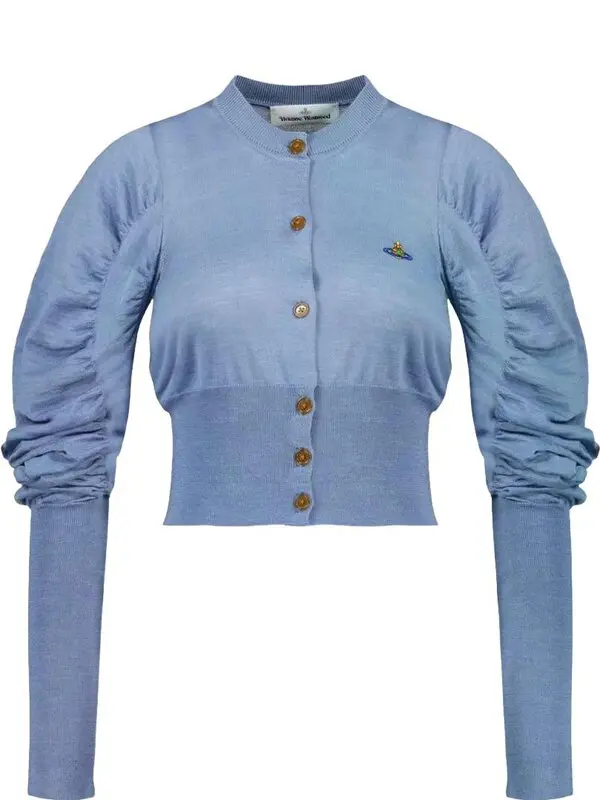 VIVIENNE WESTWOOD Eli Cropped Cardigan - Blue