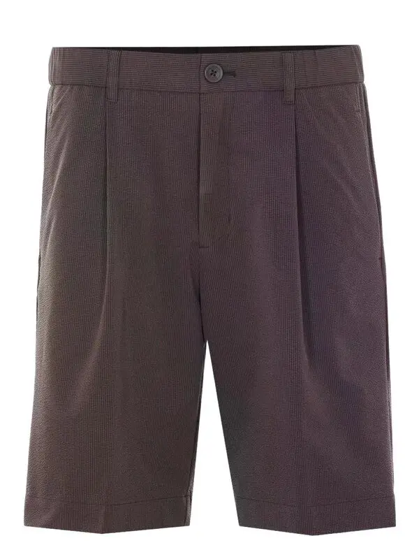 Herno Elasticated Lateral Pockets Shorts - Brown