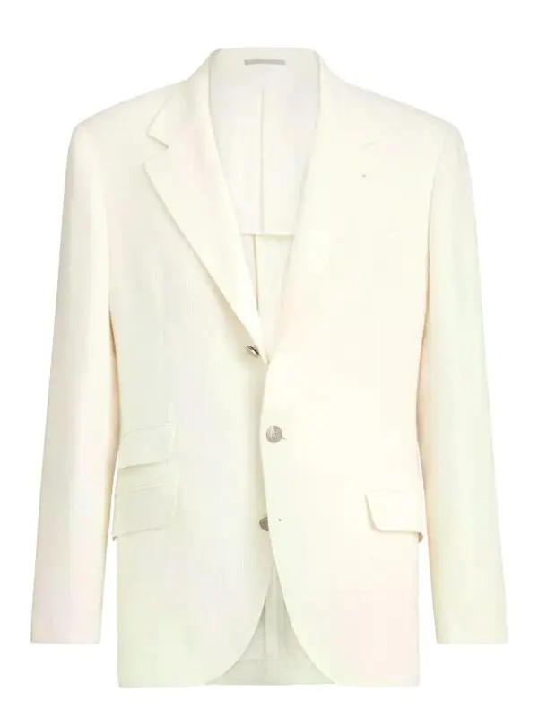 Brunello Cucinelli Single-breasted Blazer - Neutrals