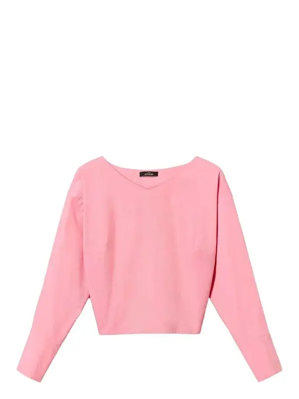 TWINSET Crossover Blouse - Pink