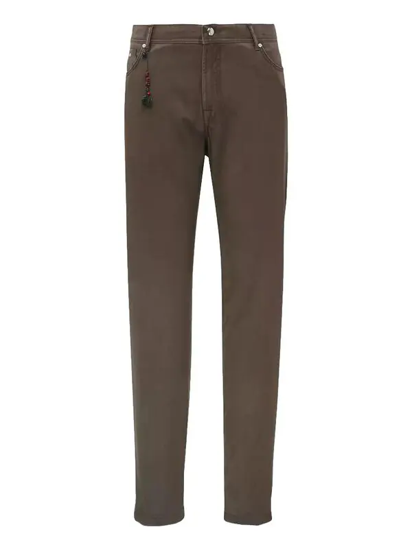 Marco Pescarolo Solid Trousers - Brown