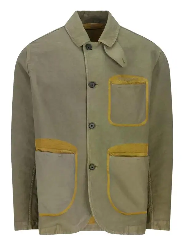 MASSIMO OSTI STUDIO Patch-pocket Jacket - Green
