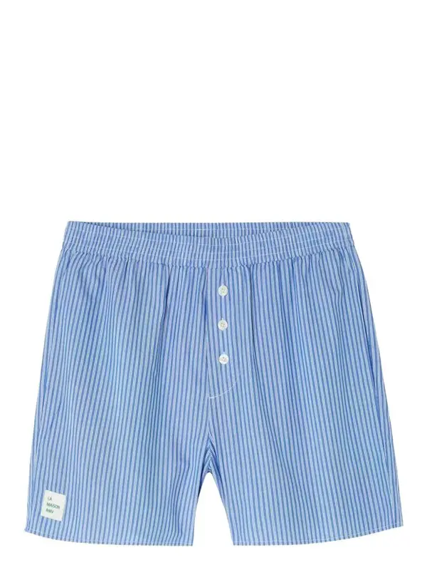 American Vintage Striped Shorts - Blue