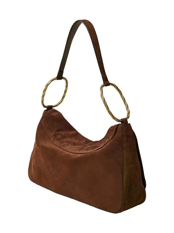 TWINSET Ring Detail Shoulder Bag - Brown