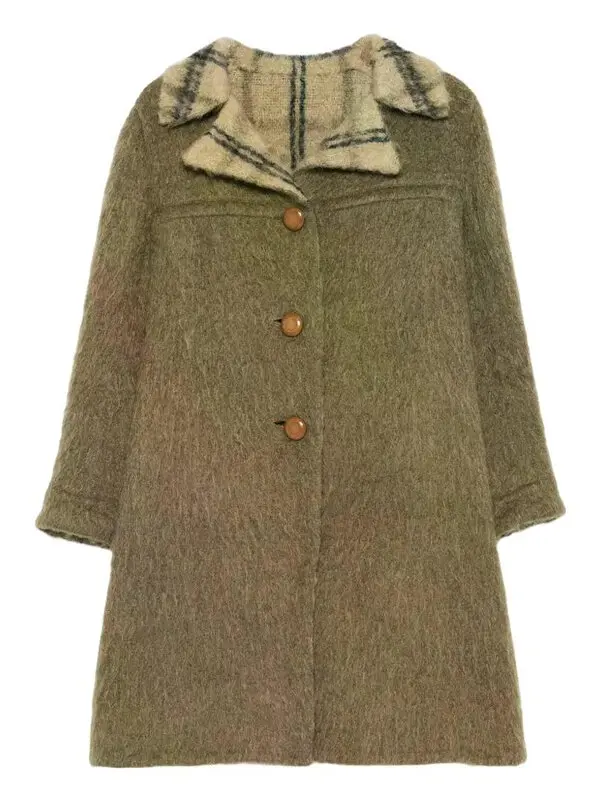 A.N.G.E.L.O. VINTAGE CULT 1960s Reversible Wool Coat - Green