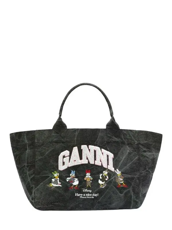 GANNI X Disney Embroidered Tote Bag - Grey