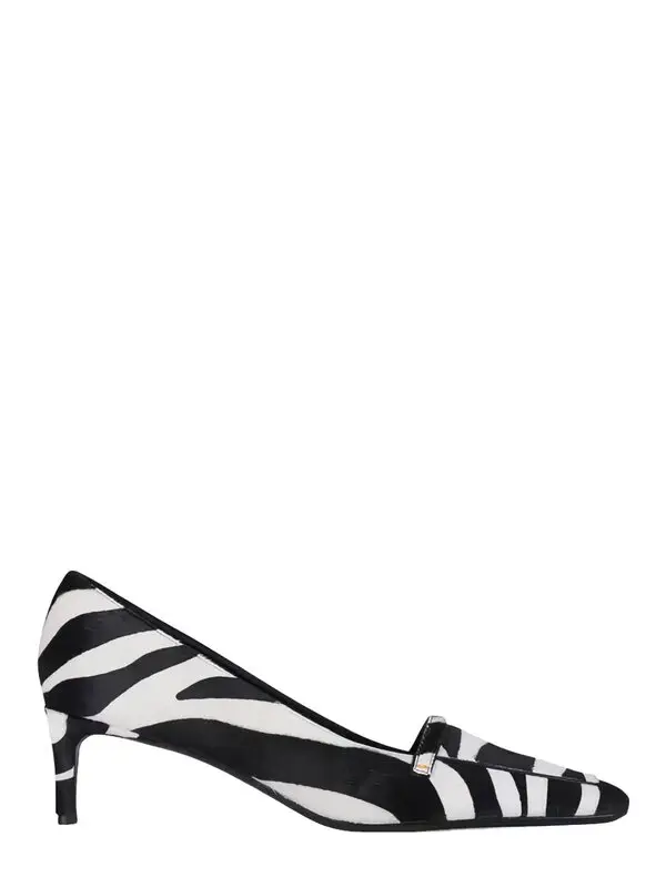 Khaite Celia Zebra-print Pumps - White
