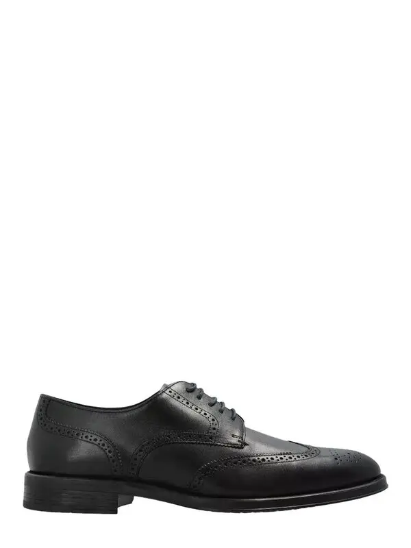 Paul Smith Brogue-detail Derby Shoes - Black