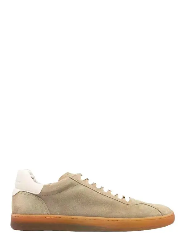 Officine Creative Halo Panelled Suede Sneakers - Neutrals