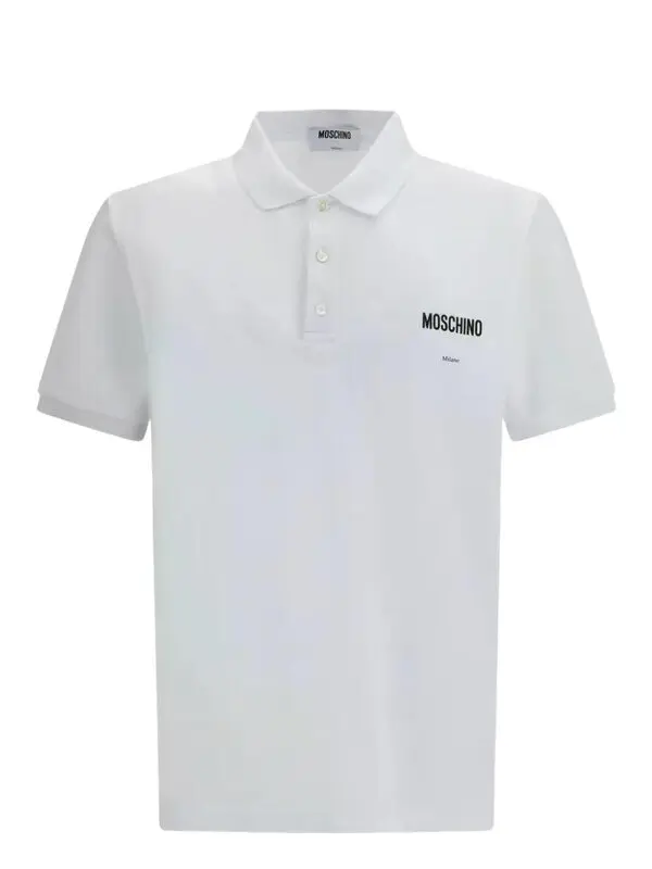 Moschino Logo Polo Shirt - White