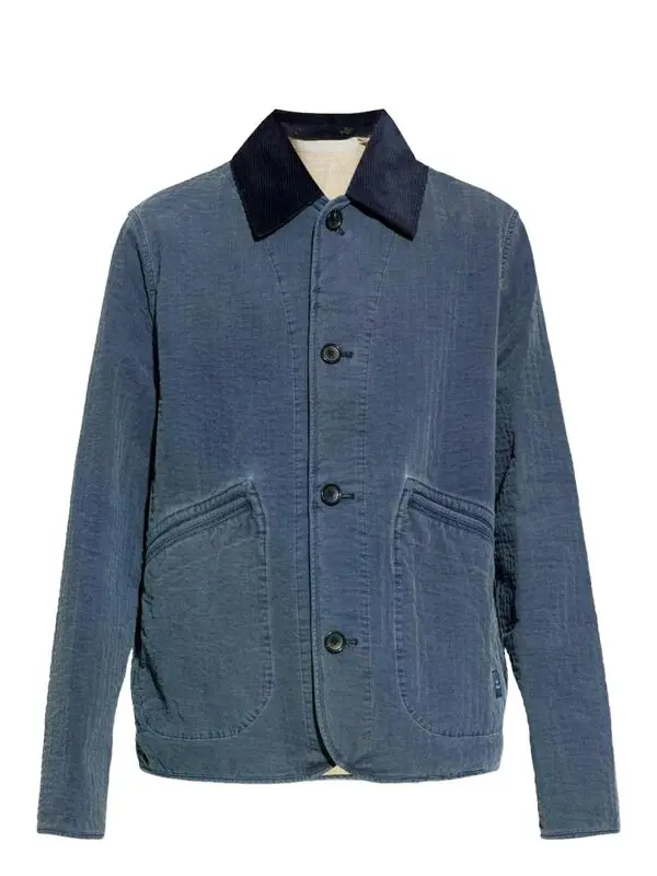 Paul Smith Corduroy Collar Jacket - Blue