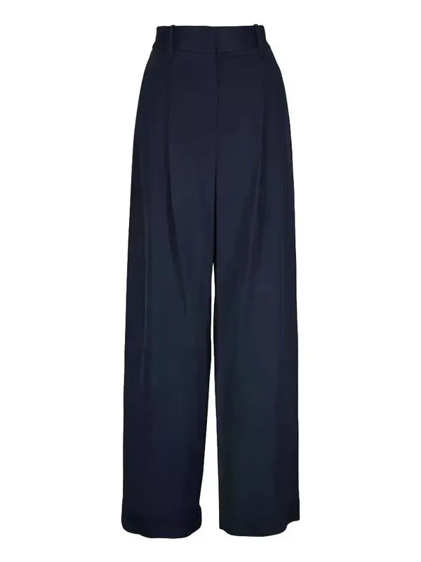TWP Sulli Stripe Wide-leg Trousers - Blue